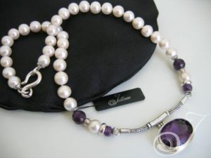 Janine Necklace Huge 24ct Amethyst and Sterling Silver Pendant of ...